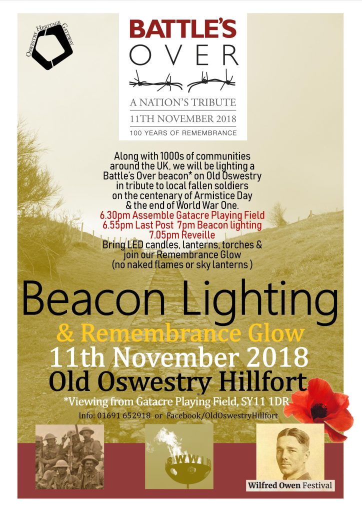 PRESS RELEASE: WW1 commemorative beacon to be staged at Old Oswestry ...